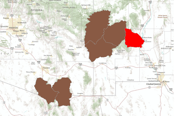 Sonora sucker (Catostomus insignis) distribution and status by HUC8 ...