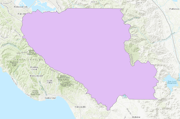 RCIS Strategy Area - Santa Clara County, California | Data Basin