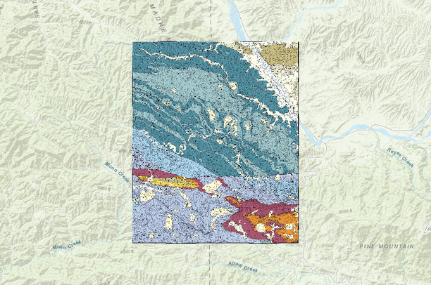 Rancho Nuevo Creek USGS Quad, Dibblee Geology | Data Basin