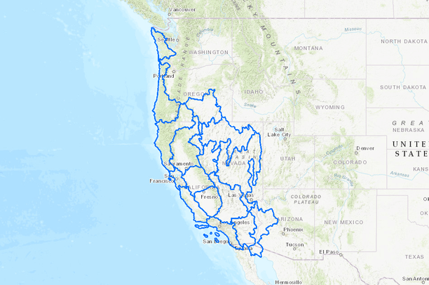 HUC 4 - National Watershed Boundary Dataset (WBD) | Data Basin