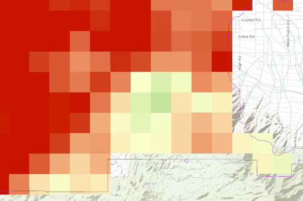 North Peak Linkage EEMS Map | Data Basin
