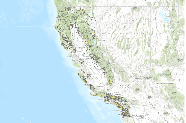 California, USA Fire History from 1941 - 1960 | Data Basin