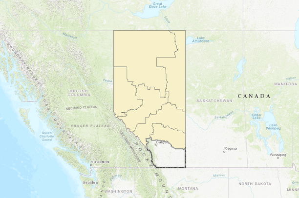 South Saskatchewan Regional Plan area | Data Basin