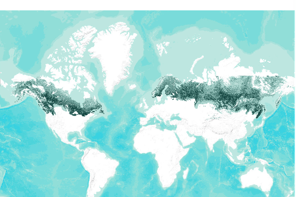 Tree canopy density for year 2000 for Boreal biome | Data Basin