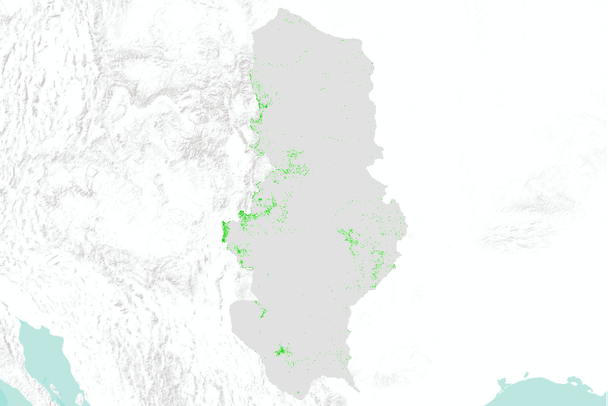 National Land Cover Database, percent tree canopy coverage- superzone ...