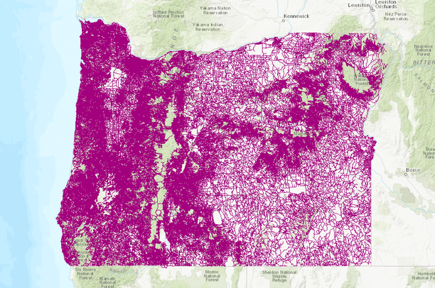 Oregon Transportation Network | Data Basin