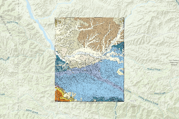 Reyes Peak USGS Quad, Dibblee Geology | Data Basin