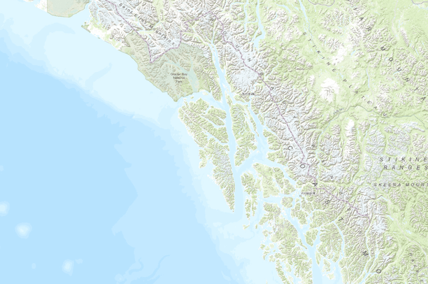 USFS Operable Roads, 800 ft. Buffer, Southeast Alaska | Data Basin
