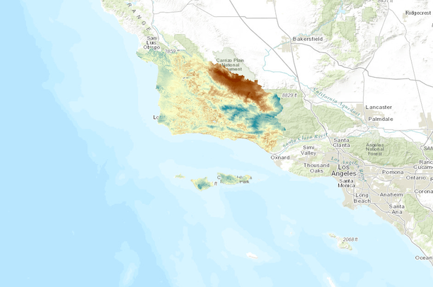 Climatic Water Deficit (mm) - Hot and Dry Projection (2010-2039) | Data ...