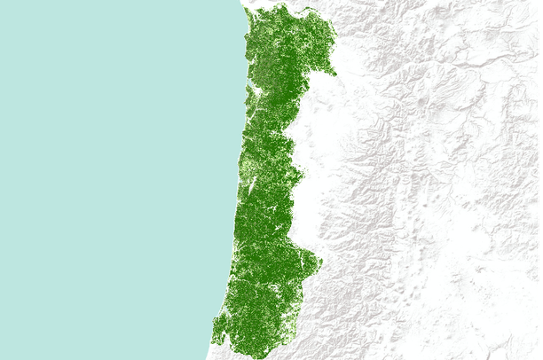 Vegetation cover for the Oregon Coast physiographic province of the ...