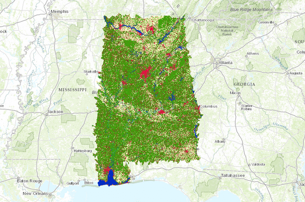 GAP Land Cover Data for Alabama, USA | Data Basin