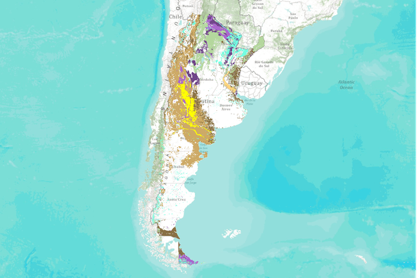 Terrestrial Ecosystems (Reference Classification) of Argentina | Data Basin