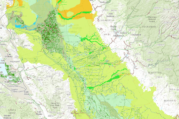 California Pipelines, Canals, and Historic Landcover | Data Basin