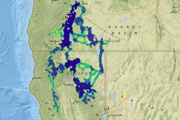 Pacific Marten Connectivity Map (For Review) | Data Basin
