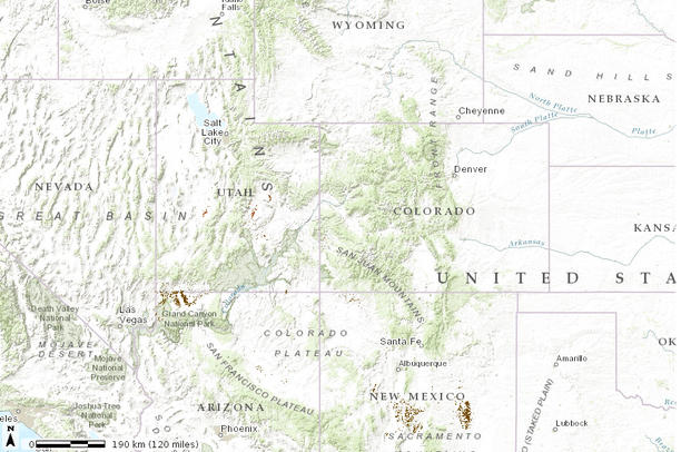 Gypsiferous soils (gypsum content>15%) in the Southern Rockies ...