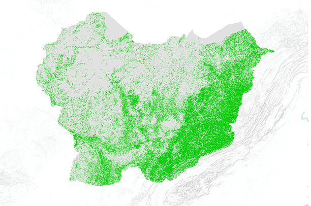 National Land Cover Database, percent tree canopy coverage- superzone ...