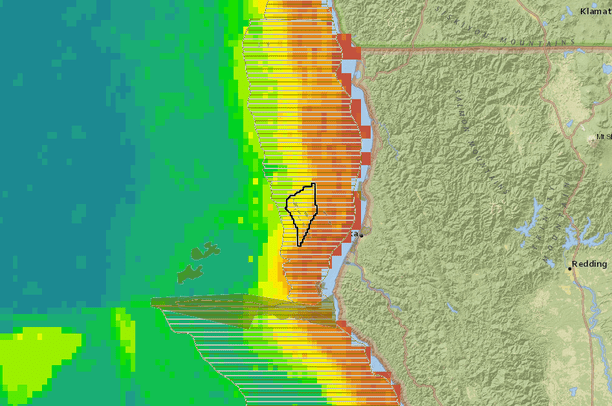 WInd project highlighted features | Data Basin