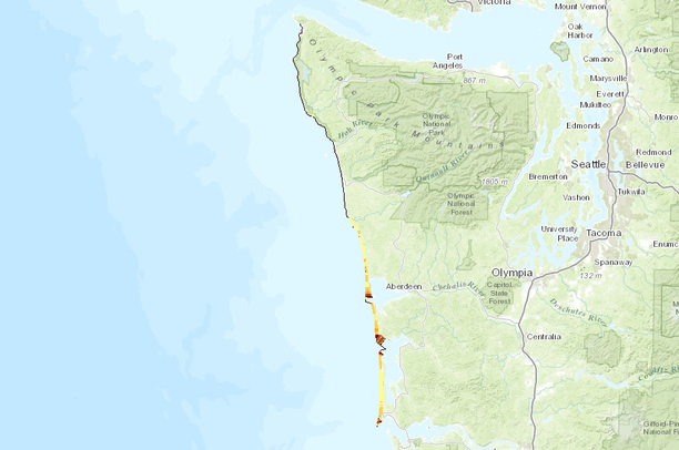 Washington Long Term Shoreline Change | Data Basin