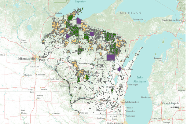 Protected Areas - Wisconsin, October 2012 | Data Basin
