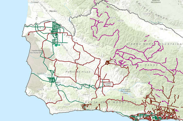 Outdoor Trails, Bike Routes, and Tourism Sites - Santa Barbara County ...