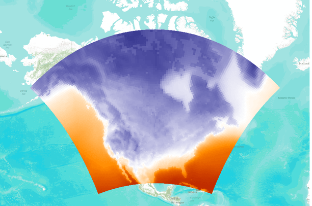 Monthly Average Minimum Daily Temperature (2040-2070) from CCSM-driven ...