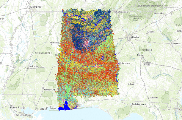 LANDFIRE 2010 Existing Vegetation Type for Alabama, USA | Data Basin