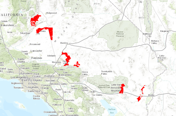 DRECP NCCP Reserve Design (excluding existing Conservation Areas), Alt ...