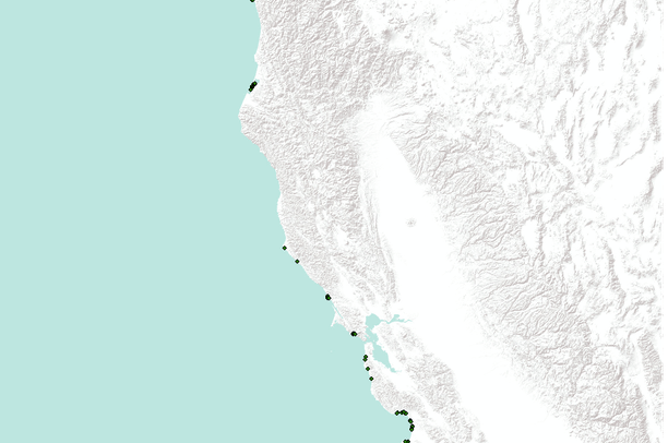 Coastal Base Flood Elevations, Ott Water Study, California, USA | Data ...