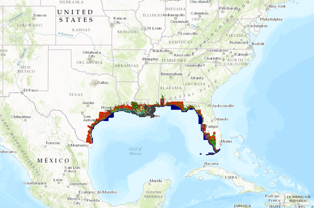 Sea-Level Affecting Marshes Model 0.5m SLR - 2075 | Data Basin