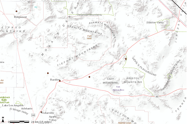 Mohave Tui Chub - Species Distribution Model Map, DRECP | Data Basin