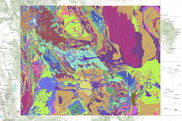 Geology of Wyoming, USA | Data Basin