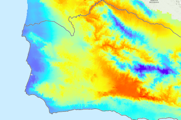 Historical Climate - Santa Barbara County | Data Basin