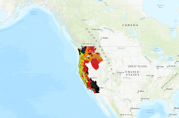 Pacific Lamprey Nature Serve Rankings | Data Basin