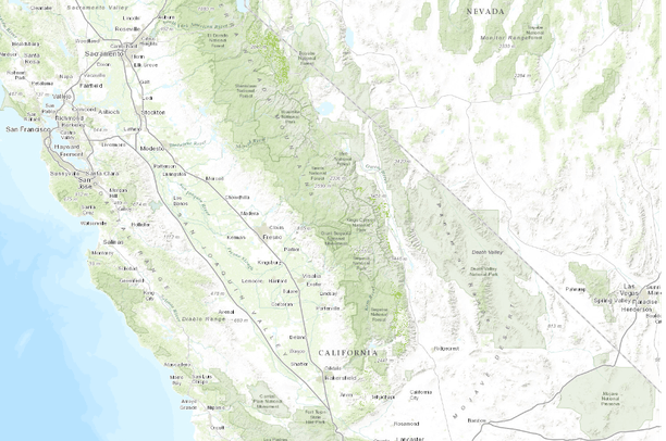 CWHR Habitat Type - Sagebrush, Southern Sierra Nevada Zone | Data Basin