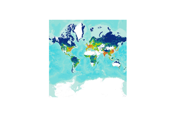 Global water threat due to impervious surfaces | Data Basin
