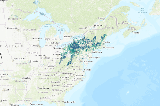 Appalachian Hemlock Northern Hardwood Observed HCCVI | Data Basin