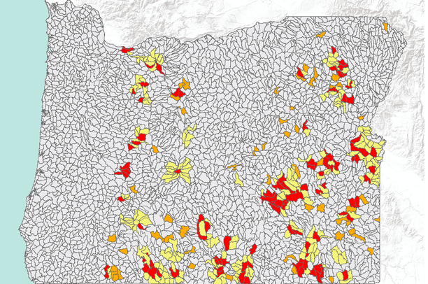 Geothermal resources and hot springs in HUC6 watersheds, Oregon | Data ...