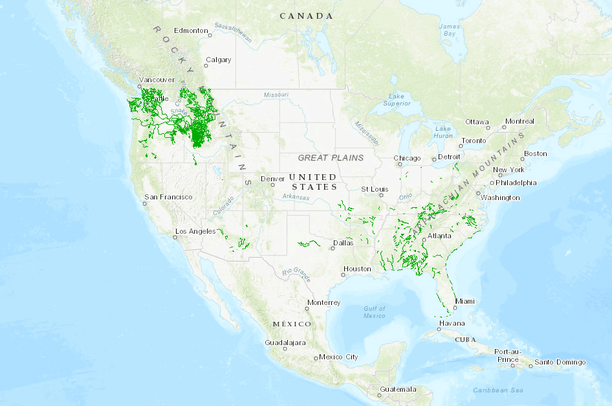 USFWS Threatened & Endangered Species Active Critical Habitat (Line) | Data Basin