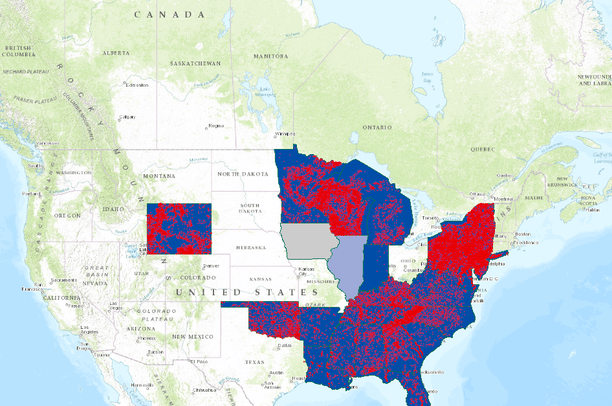 Fish Sampling Points in the Multistate Aquatic Resources Information ...